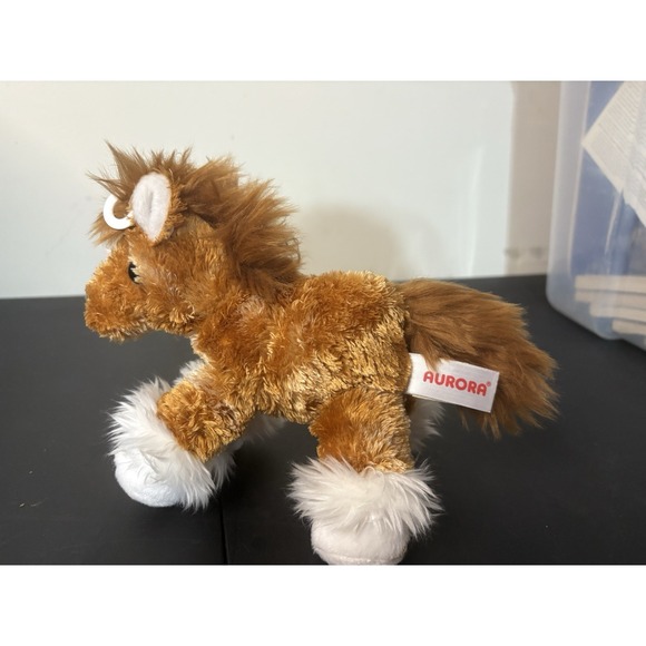 Aurora | Toys | Aurora Floppies Clyde Clydesdales Horse Marbled Brown ...